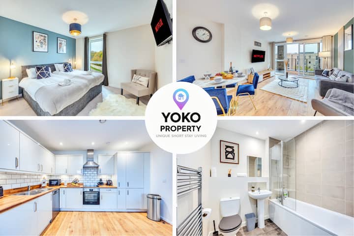 Stunning Apt | Balcony | Free Parking | Sky Tv - Milton Keynes