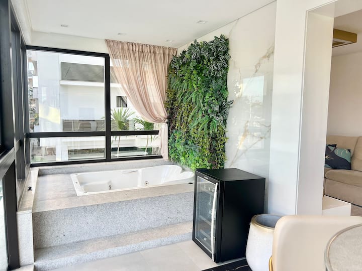 Jacuzzi! Apto Na Praia De Palmas Mu01i - Governador Celso Ramos