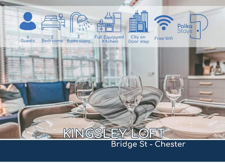 Kingsley Loft By Polkastays - Chester, UK