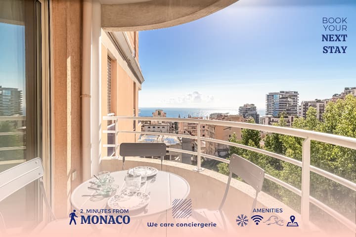 2 Pièces à 1 Minute De Monaco - Beausoleil