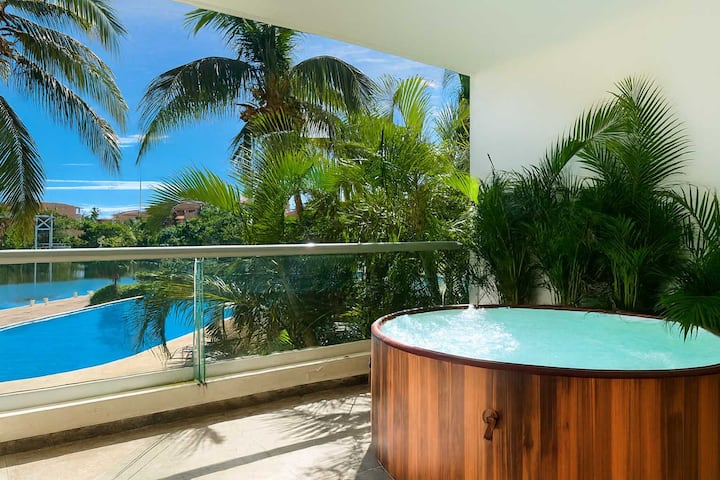 Private Hottub · Water View · Prime Location - Puerto Aventuras