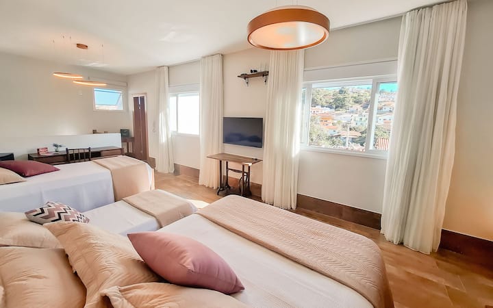 Duplex House: Suite, Full Kitchen, 2 Bathrooms - Diamantina