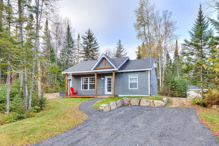 Spa, Forêt Ouareau, Rivière | Chalet La Chouette - Saint-Donat
