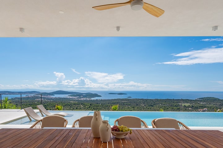 New Luxury, Seaview Villa Madan For 9+3 People - Primošten