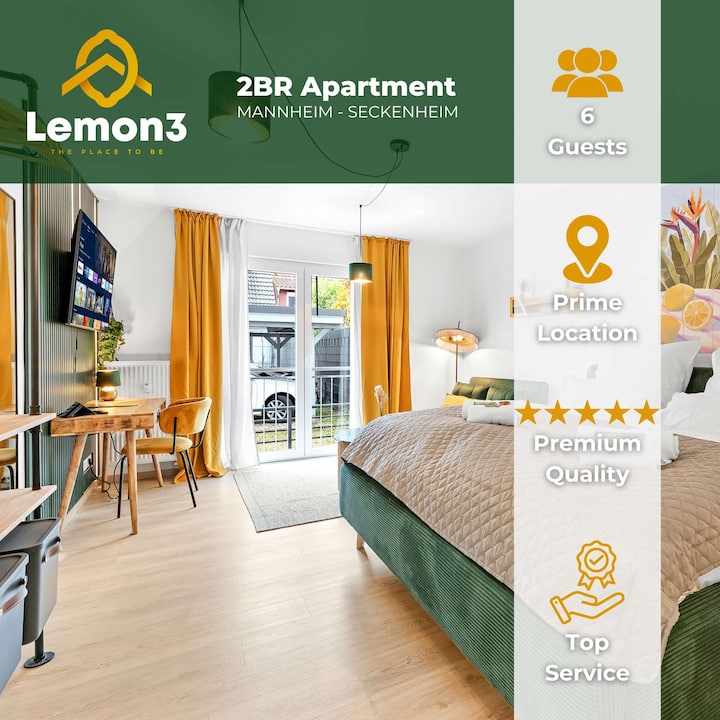 Lemon3: Sap Arena & Maimarkt - Free Parking - Heidelberg