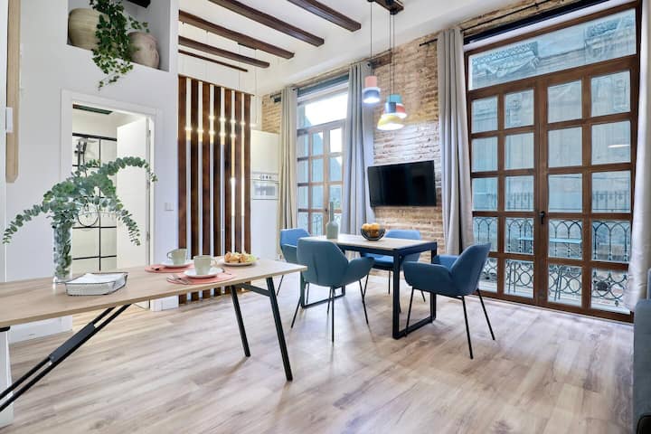 High Ceilings Flat In Ciutat Vella Torres De Quart - Valencia
