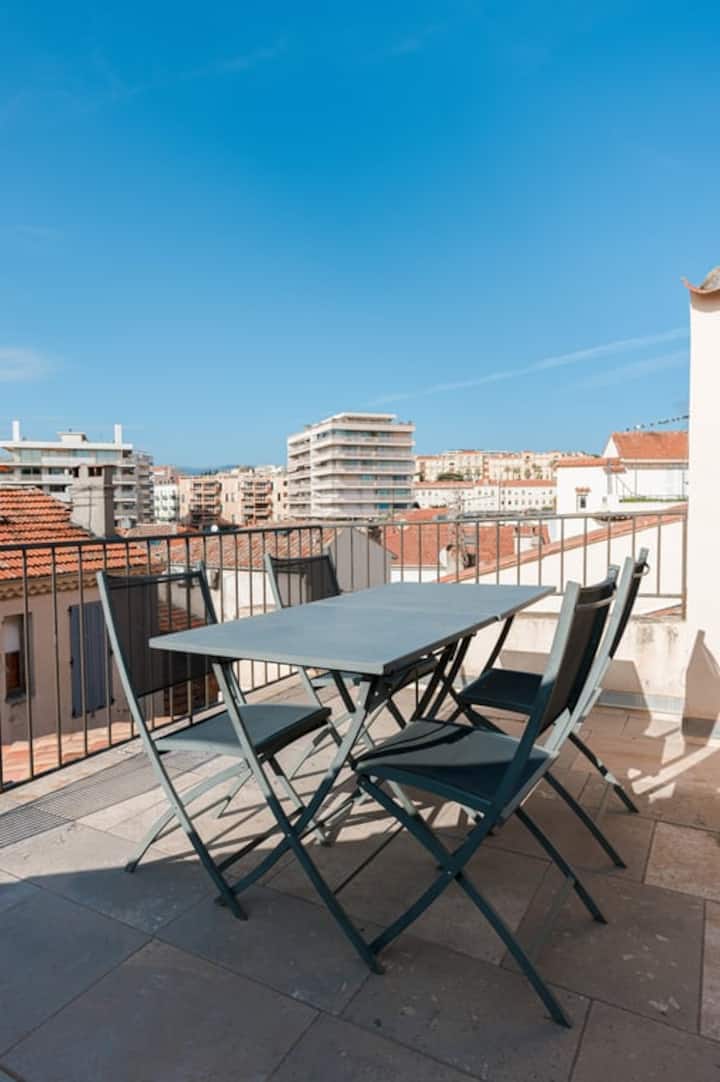 Maison Julia: Central, Rooftop, 10mn Palais&plage - Cannes