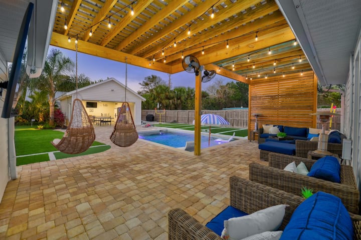 Family Fun, Sporty Backyard Oasis With Heated Pool - Atlantic Beach, FL