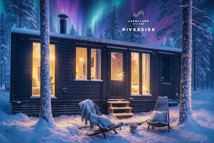 Riverside 8 Xl |Sauna|fireplace|wifi|ylläs|auroras - Lappland