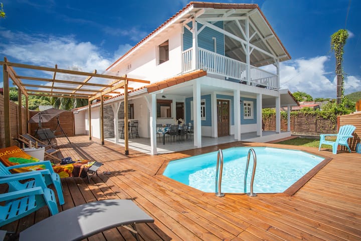 Corail Bleu - Maison Avec Piscine Privée - Martinique