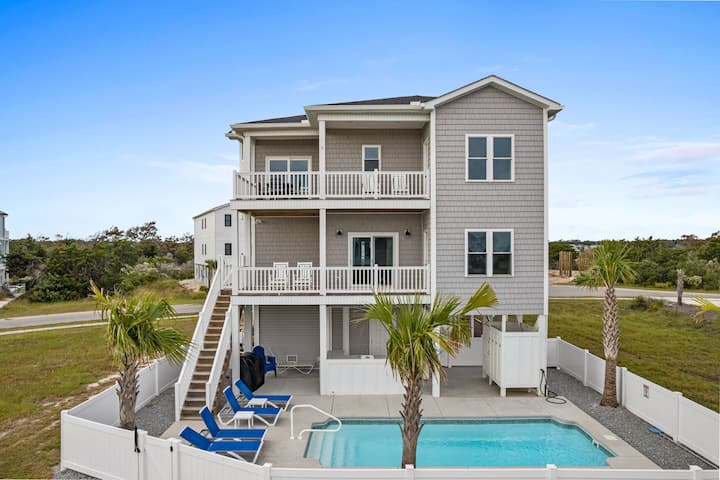 5bd 5ba On Ocean Isle, Elevator, Pool, Walk Beach - Ocean Isle Beach, NC
