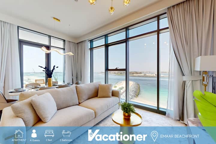 Luxurious 2 Bedroom L Sea View L Emaar Beachfront - Dubai Marina