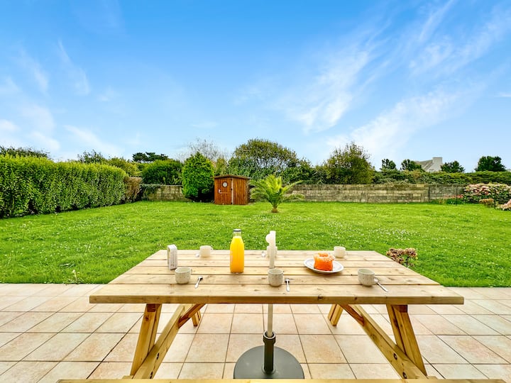 *Lagadenn* Jolie Maison T4, Terrasse, Jardin Clos - Plozévet