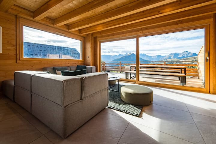 Chalet Mitoyen Proche Pistes Avec Sauna - Albiez-Montrond