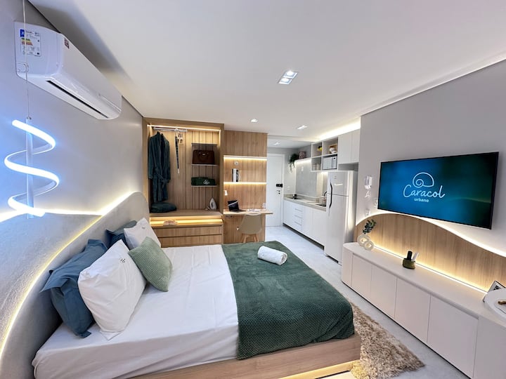 Dream Studio Caracol – Moderno E Aconchegante. - Barreiras