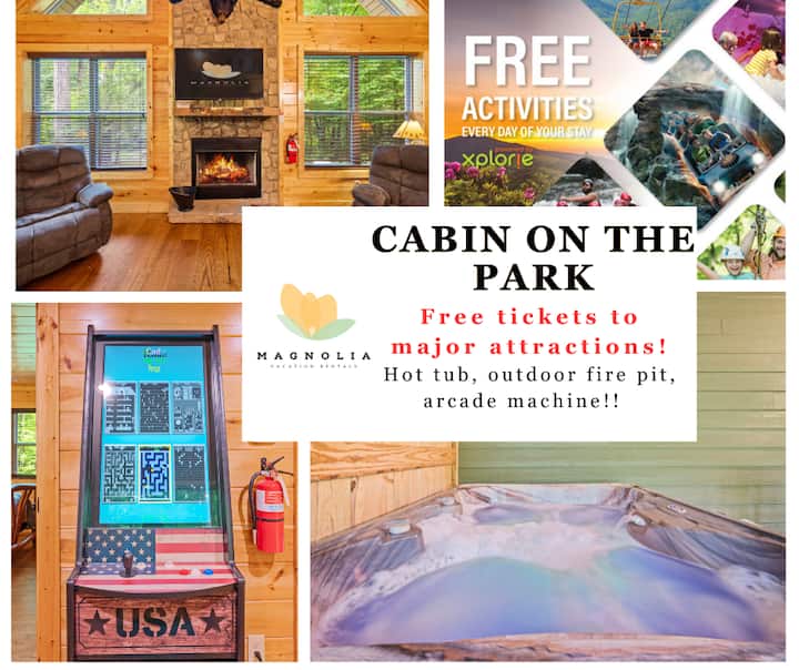 Parkside Escape With Hot Tub & Cozy Cabin Charm! - Cosby, TN