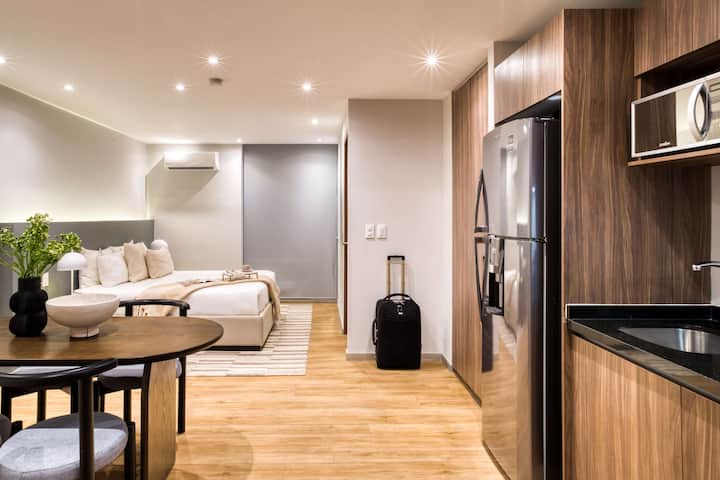 Cozy & Stylish Studio | Prime Location+24/7 Host - Cidade do México