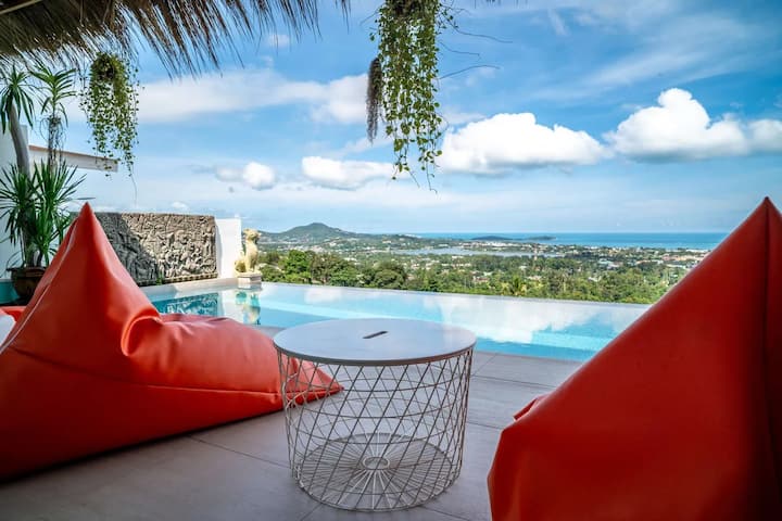 Villa Samurai Panoramic Sea & Jungle Views - Koh Samui