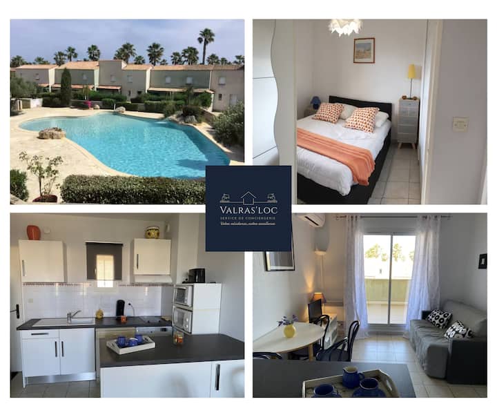 ÉVasion à Valras : Appartement Cosy Avec Piscine - Valras-Plage