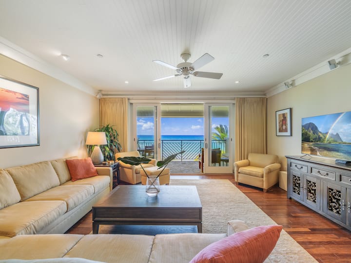 Oceanfront 4br Villa | Steps To Beach | Sleeps 10 - Laie, HI