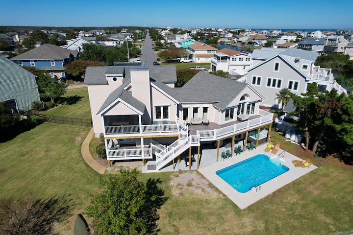 Sage Point, 7 Br, Bay Front W/pool, Hot Tub & Dock - Virginia Beach, VA