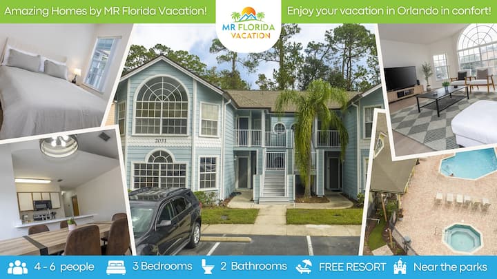 Family Apt Very Close To Disney Clean 3br - 基西米