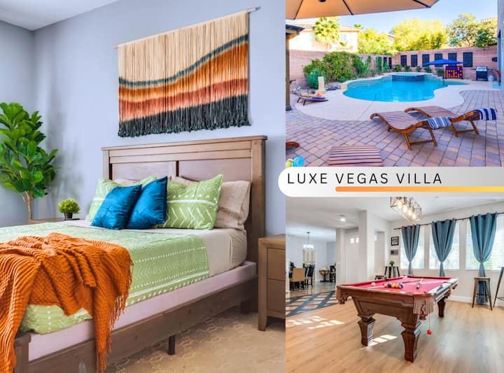 6br Iconic Vegas Villa • Heated Pool, Spa & Games - Henderson, NV