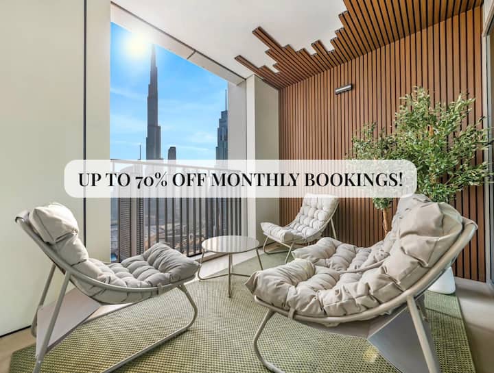 Elite Living: Burj Views & Infinity Pool & Ps5 - Dubai