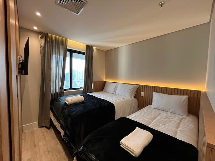 Flat Hotel Slaviero Gru 2 Quartos Até 6p | Delfhy - Guarulhos