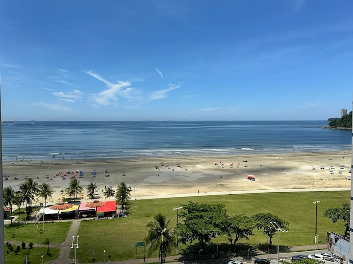Cobertura Frente Mar -Vista Mar Incrível E Garagem - Santos State