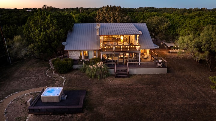 Luna Rio On The Blanco | Hot Tub | Firepit + Views - Wimberley, TX