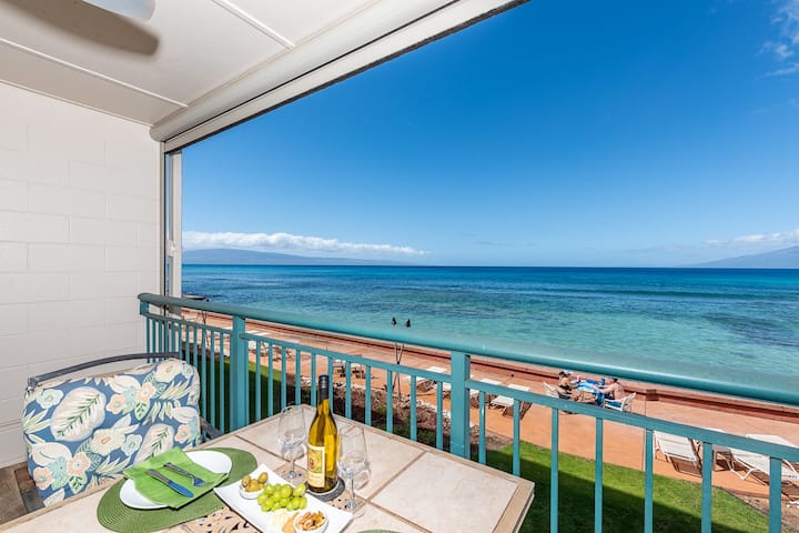 Makani Sands # 208 1brm Condominio Frente Al Mar Con Balcón En El Océano - Maui, HI