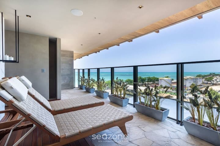 Elegant Studio With Side Sea View - Nwt0420 - Maceió