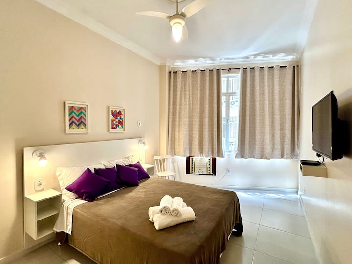 M51 - Apartment 3 Min From Copacabana Beach - Rio de Janeiro