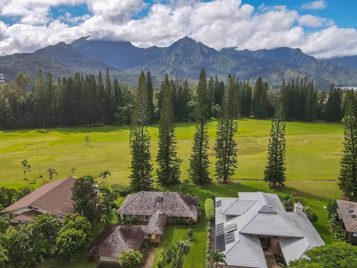 *Hale Kamalani* | Mountain And Golf Course Views! - Hanalei, HI