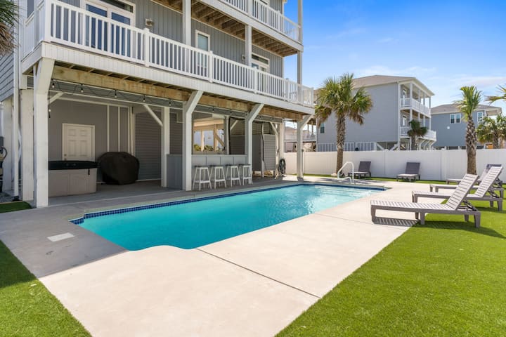 East End 5 Bdr Private Pool Hot Tub We Go Beach! - Ocean Isle Beach, NC