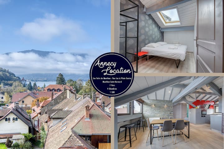 Les Toits De Menthon - Vue Lac & Plein Centre - 안시