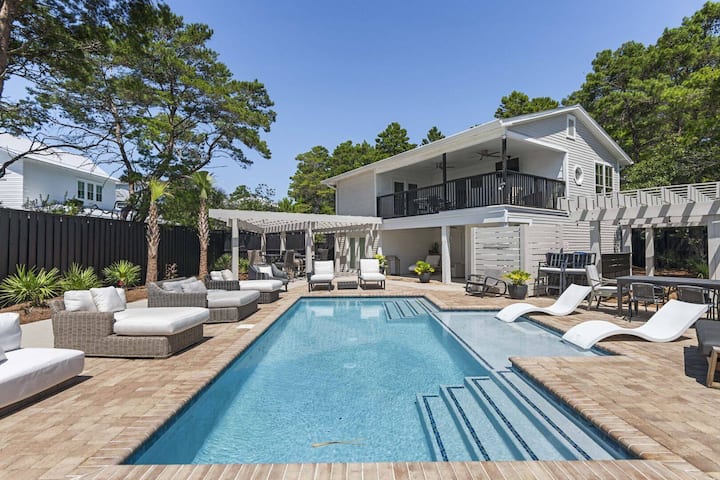 30a 5br Home With Pool And Cart. Walk To The Beach - Santa Rosa Beach, FL