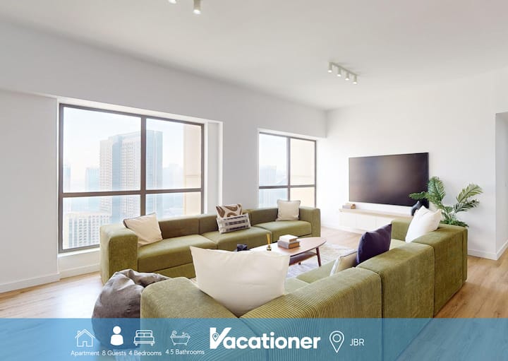 Sadaf - Chic Four Bed With Office And Marina View - Dubai