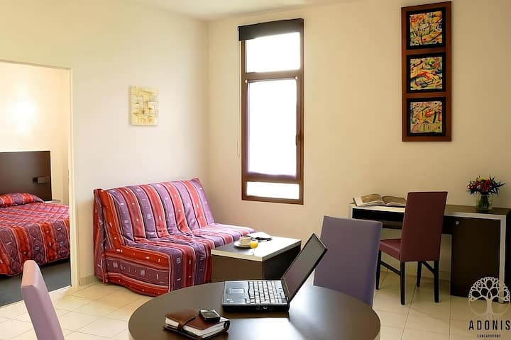 Relaxing 1br Aprt W/ Kitchenette Ideal For Couple - Carcassonne