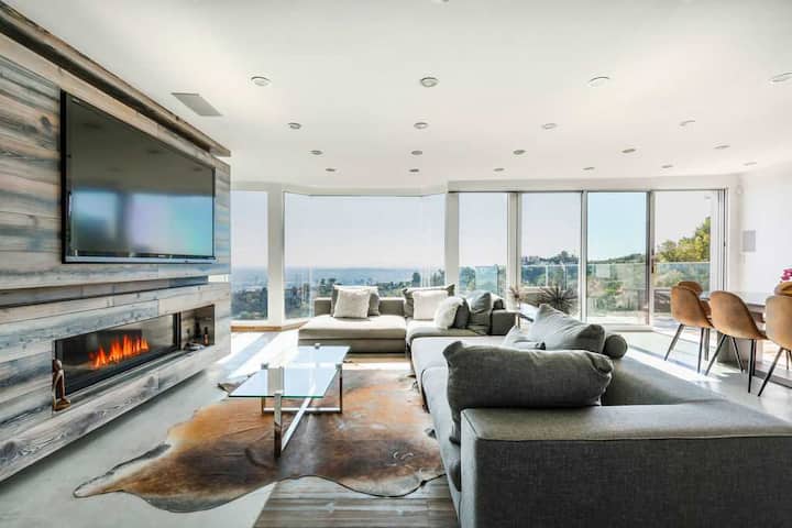 6mil Big City Views West Hollywood Hills Villa 4br - West Hollywood, CA
