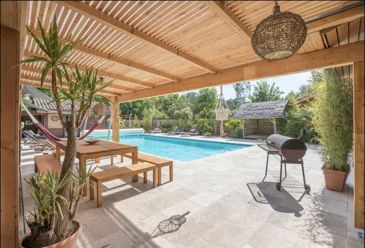 Superbe Villa Avec Piscine Privée Chauffée - Lacanau