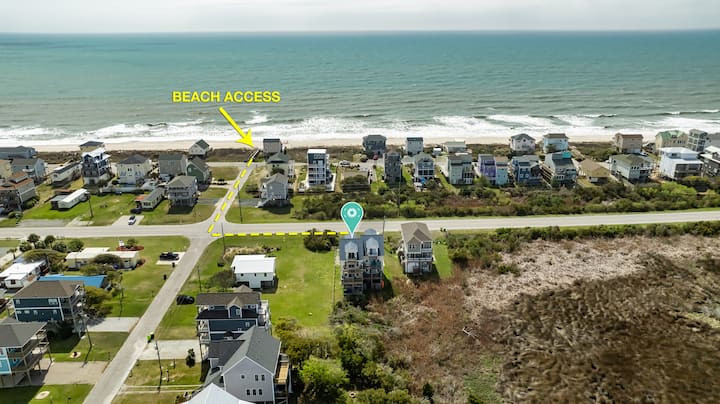 North Topsail Beach Oasis: Ocean & Sound Views! - North Topsail Beach, NC