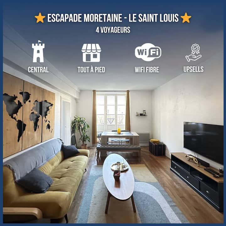 Le Saint Louis- Grand T3 Central- 300m Du Château - Fontainebleau