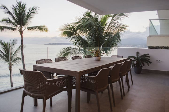 Beachfront Luxury With Rooftop Pool & Ocean View - Bucerías