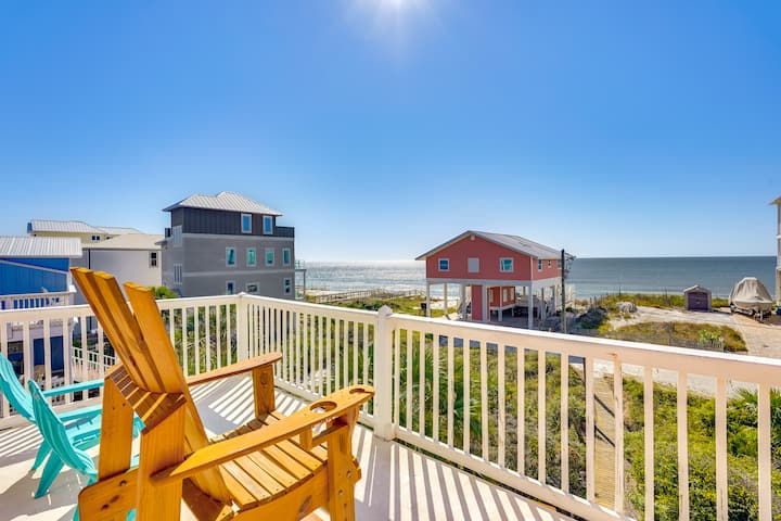 Walk To Beach! Ocean-view Cape San Blas Townhome - Cape San Blas, FL