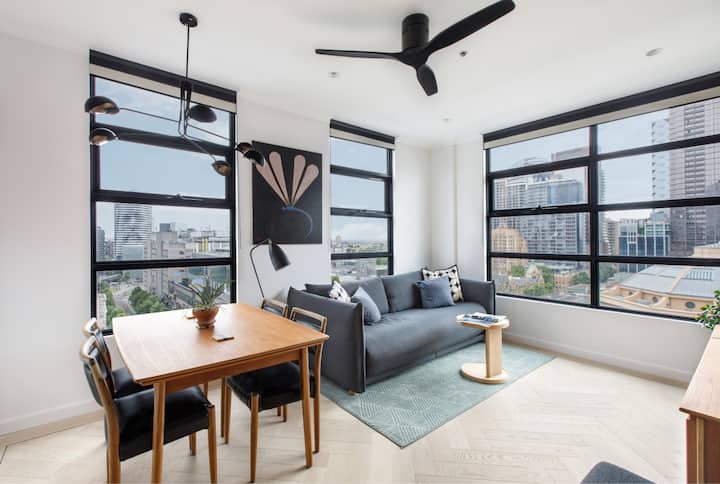 Melbourne Central 1br W/ Iconic State Library View - Williamstown