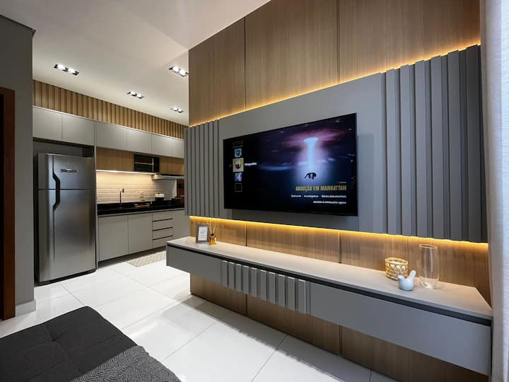 Apartamento Moderno Com Cozinha E Sala Confortável - Cuiabá