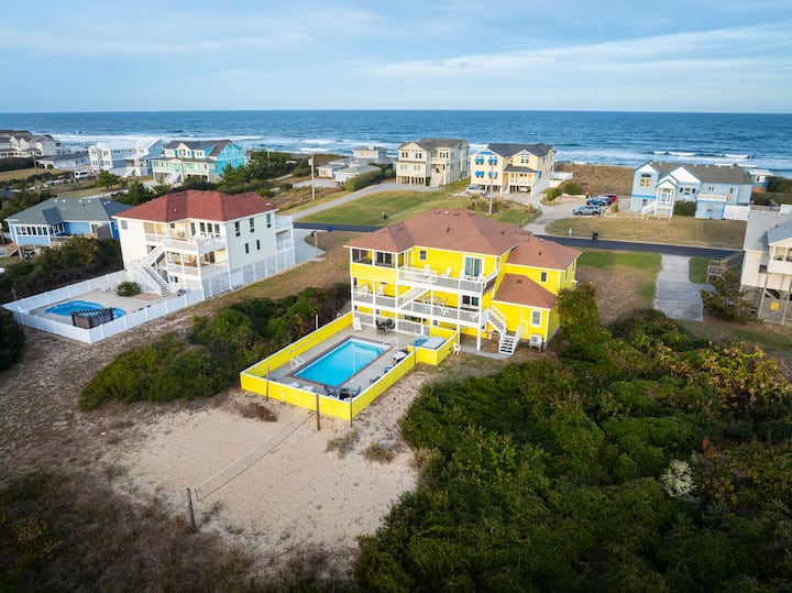 Semi Ocean Front Luxury Home, Pool, Spa, Game Room - Duck, NC