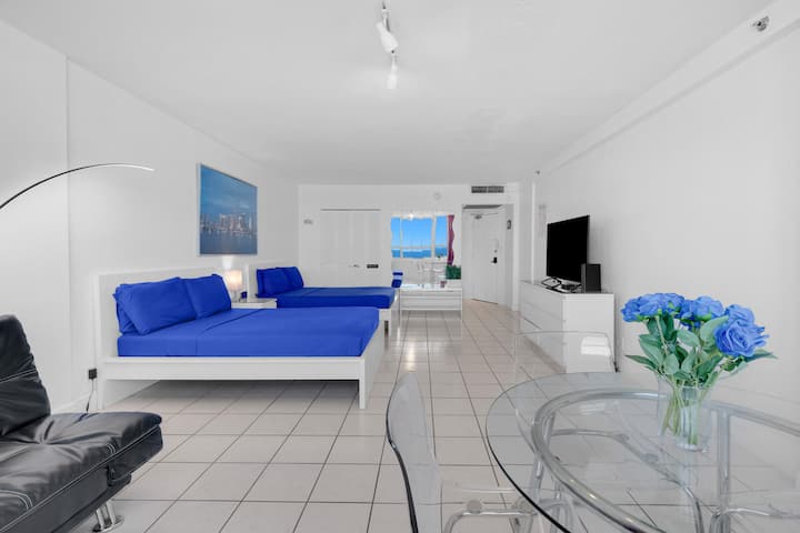 Large Studio Ocean View Free Parking 6 Pers + Pool - Miami Beach, FL